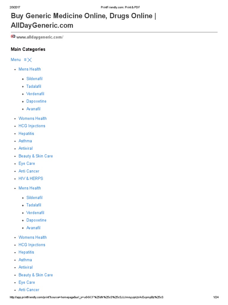 All Day Generic | PDF