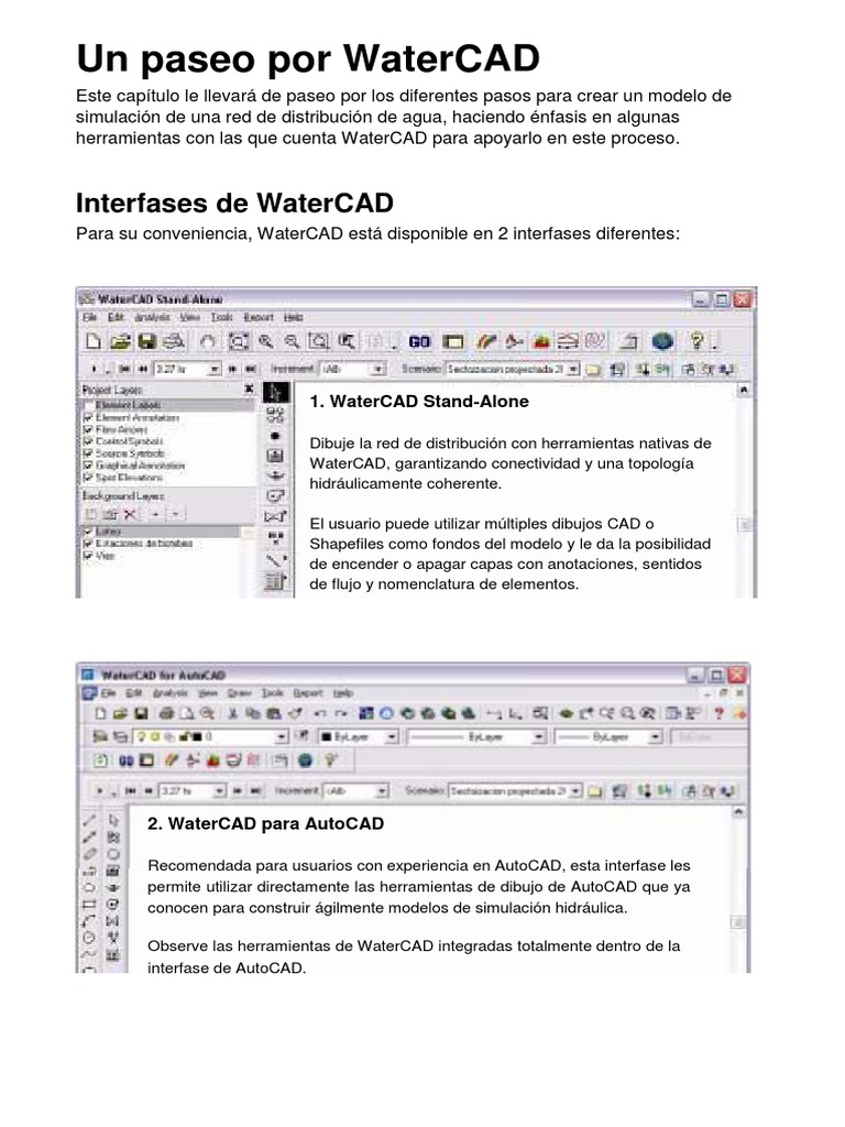Trabajo Watercad | PDF | Simulación | Hidráulica