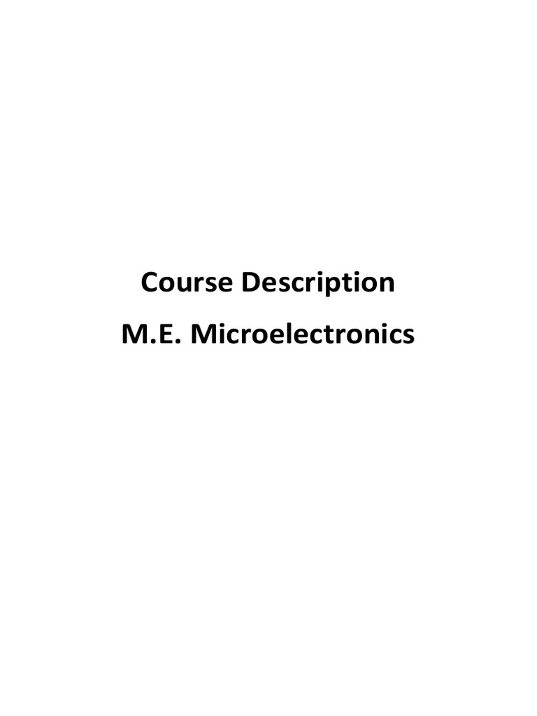 Microelectronics | PDF | Digital Signal Processing | Mosfet
