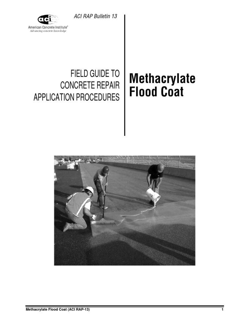 Methacrylate Flood Coat: Field Guide To Concrete Repair Application ...