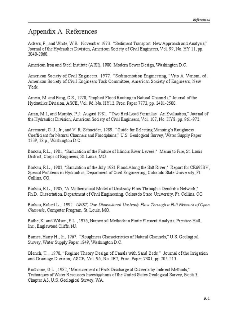 Append A PDF | PDF | Hydrology | River