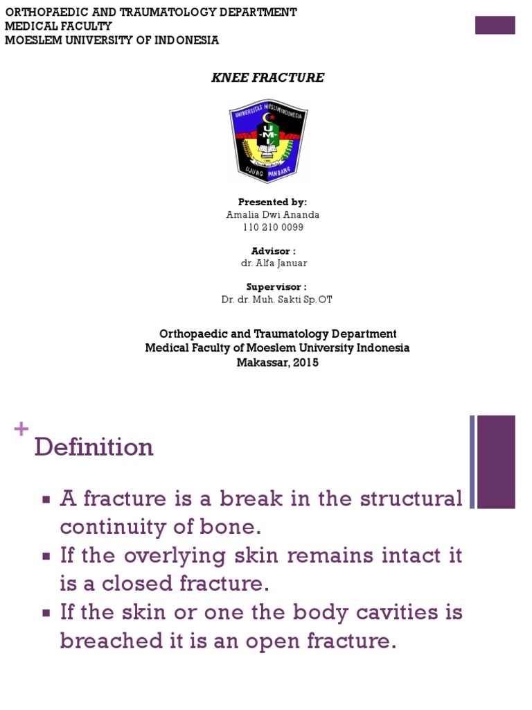 Knee Fracture | PDF | Orthopedic Surgery | Skeletal System