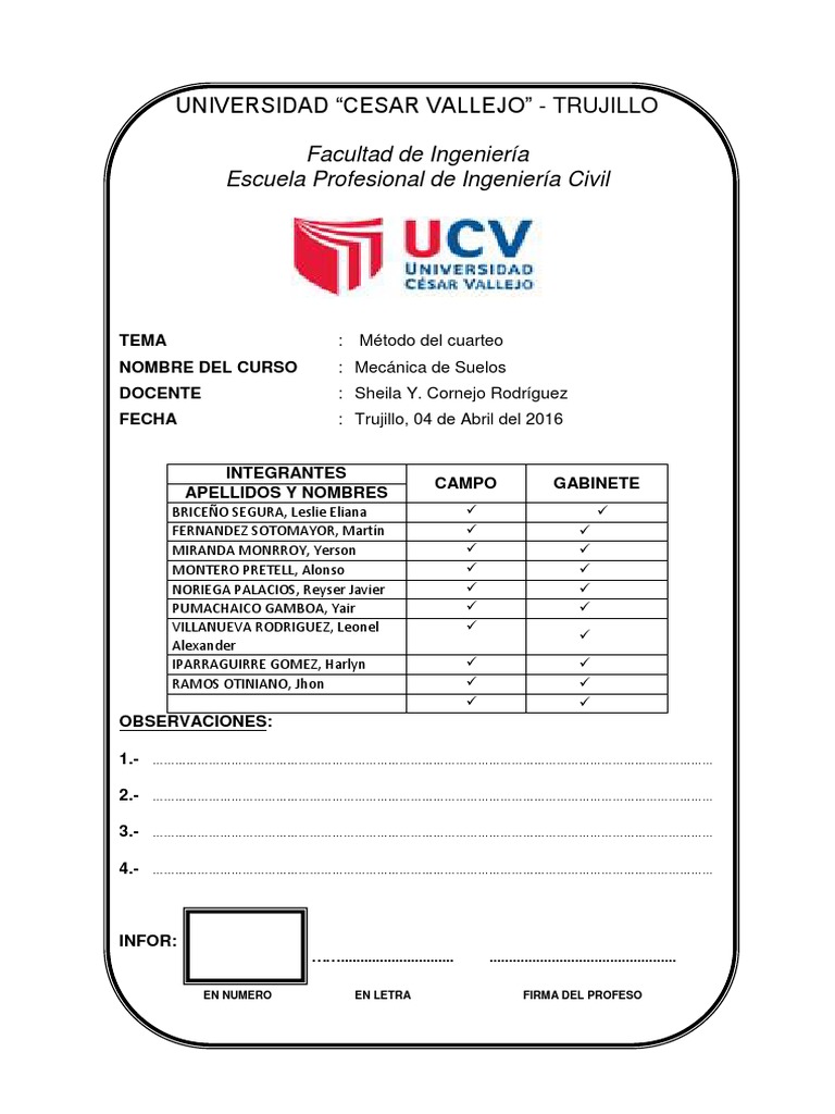Método de Cuarteo de Muestras de Suelo | PDF | Mecánica de suelos ...