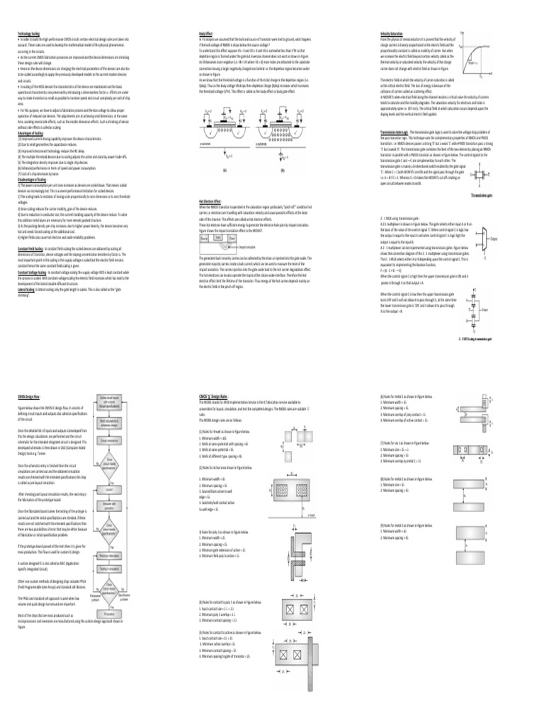 CMOS ' Design Rules | PDF | Mosfet | Field Effect Transistor