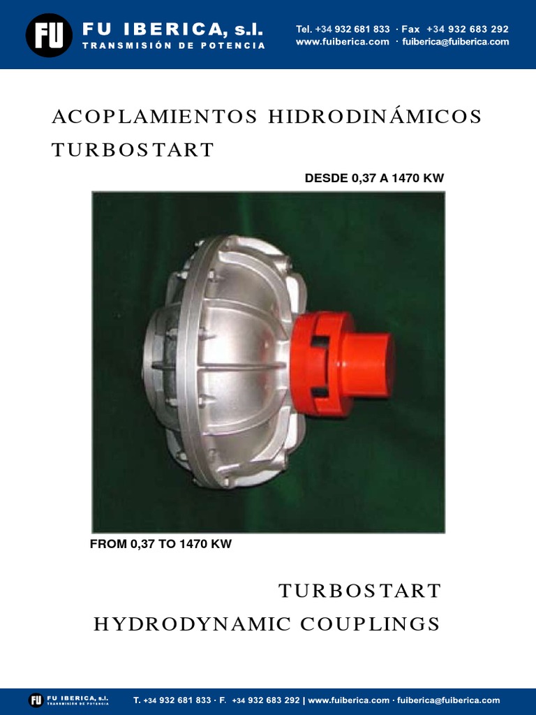 Hydrodynamic Couplings for Motors | PDF | Engines | Electric Motor