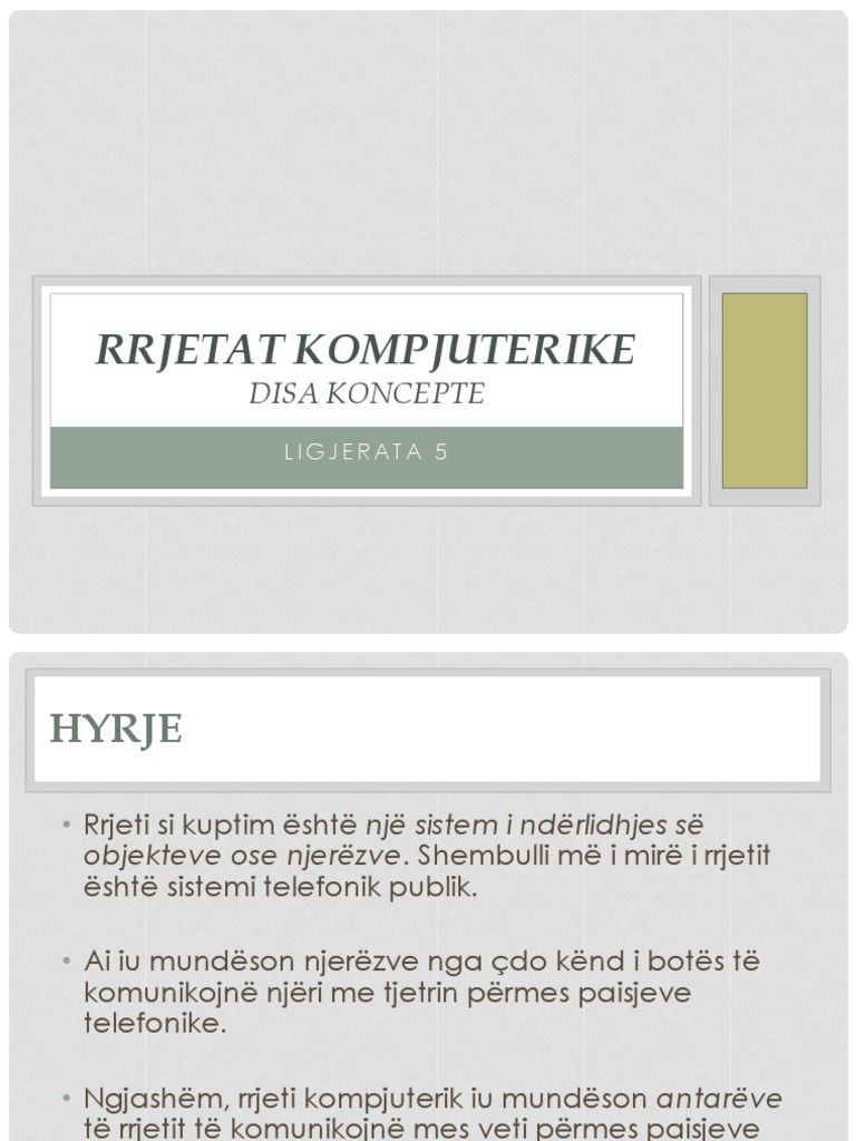 Rrjetet Kompjuterike | PDF