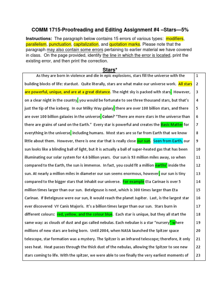Proof Reading and Editing 3 | PDF | Stars | Star Formation