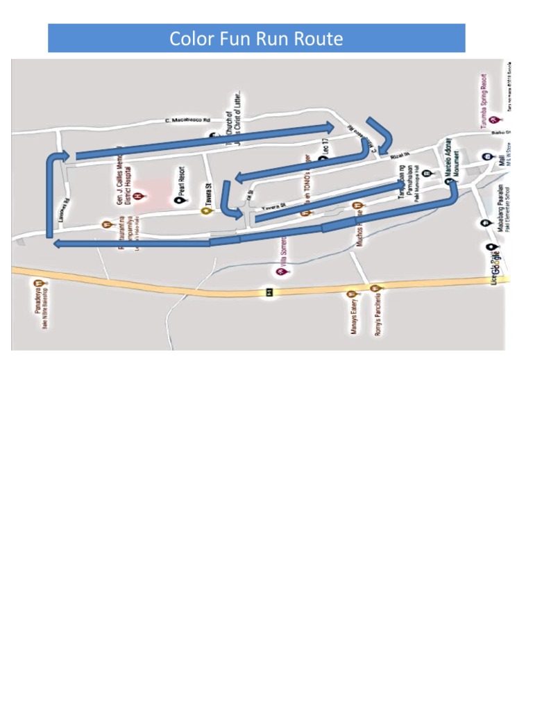 Map Color Fun Run | PDF