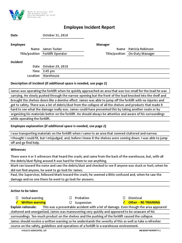 Minor Project 4 - Incident Report | PDF