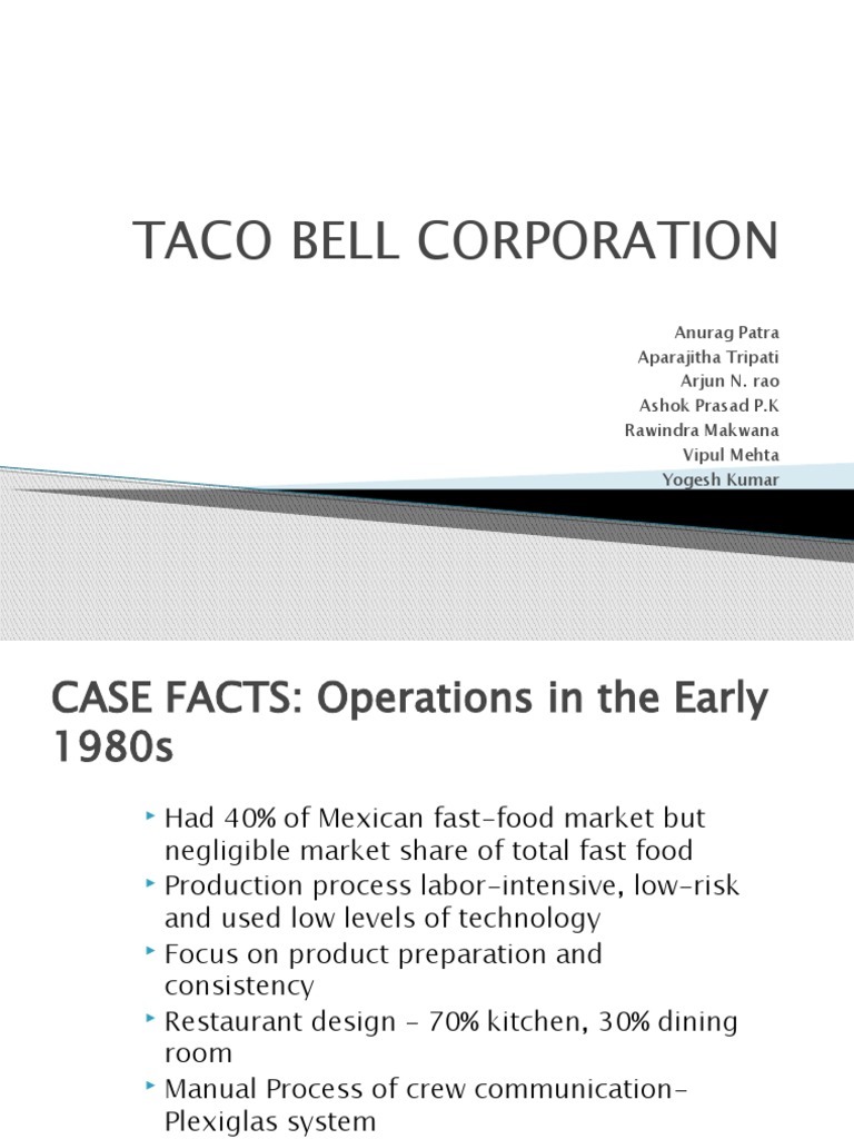 Taco Bell | PDF | Fast Food | Restaurants