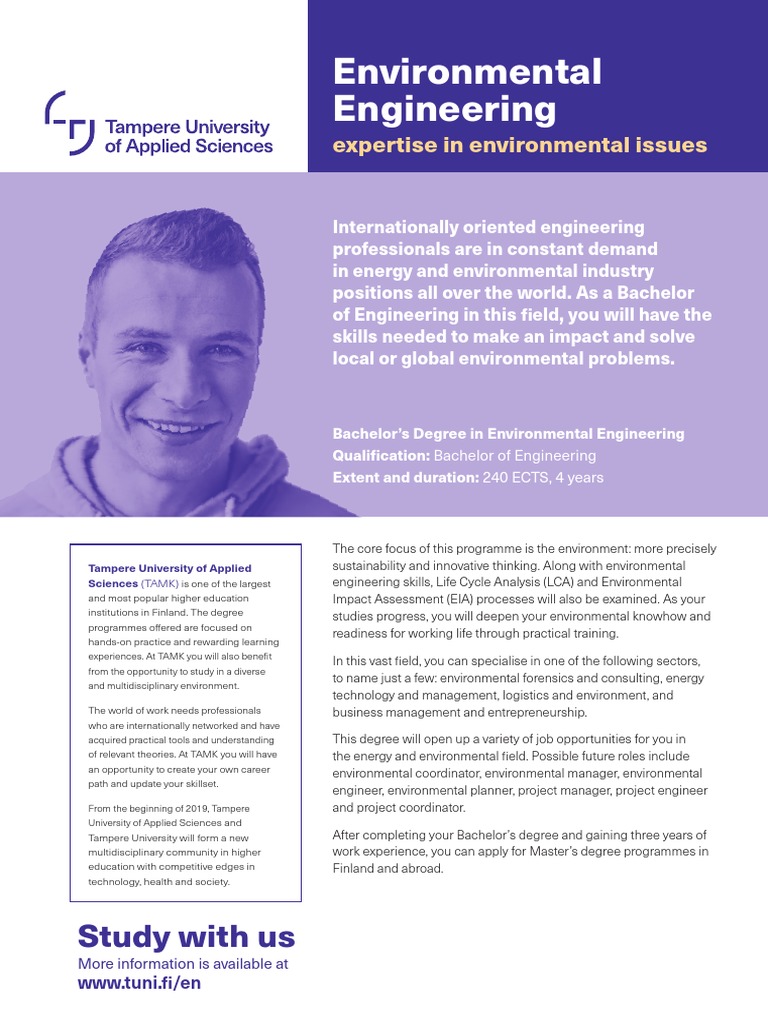 Bachelors A4 Eng Environmental Engineering | PDF | Academic Degree ...
