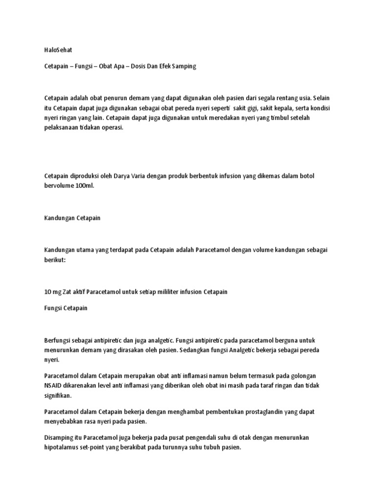 Cetapain | PDF | Kesehatan Holistik | Gaya Hidup
