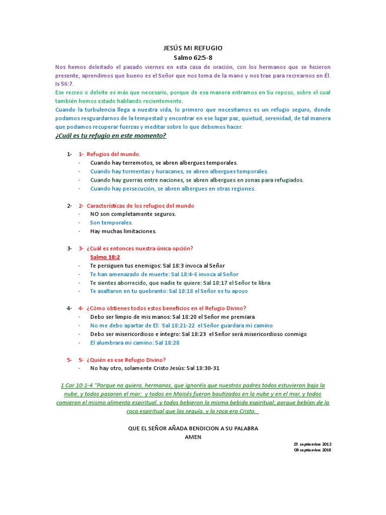 Jesus Mi Refugio | PDF | Cristo (título) | Religión y creencia