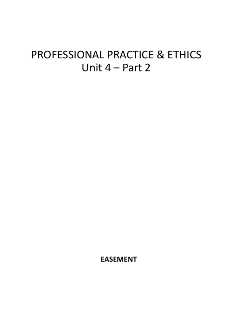 Ppe Unit 4 Part2 Pdf Easement Ownership