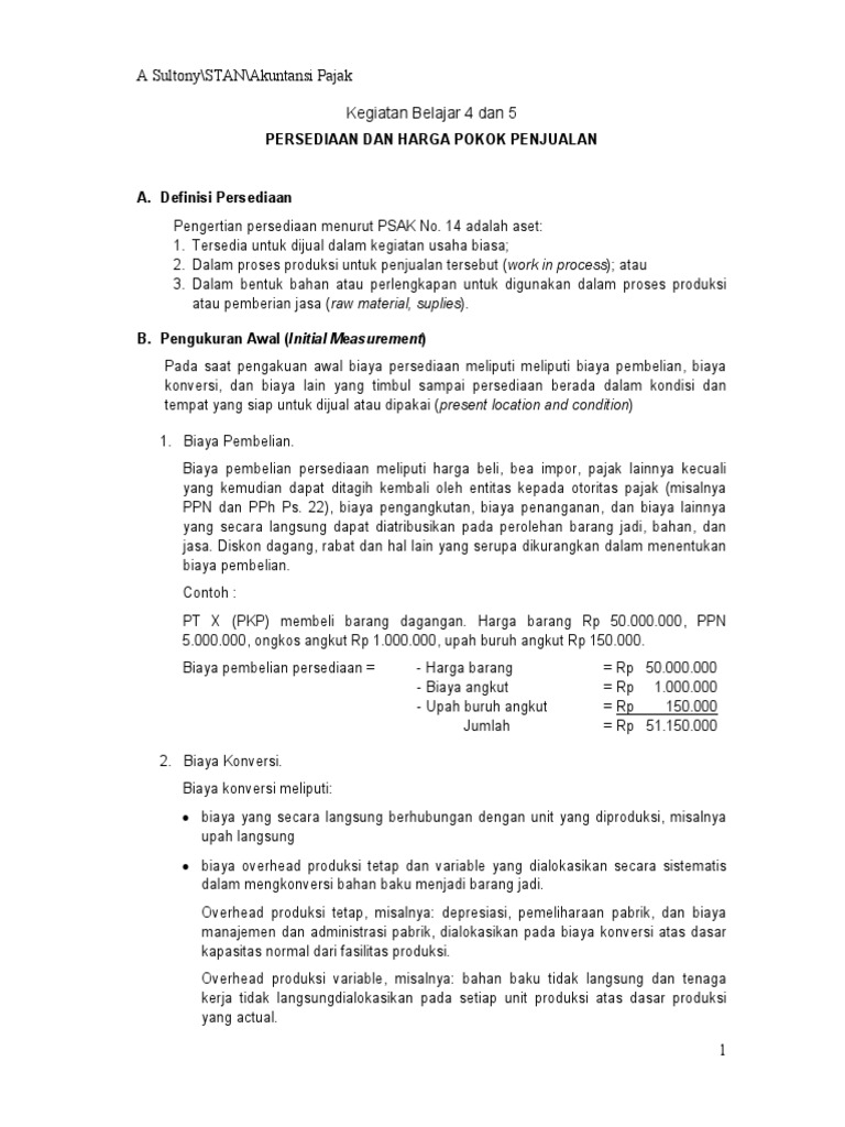 (4 - 5) Persediaan | PDF