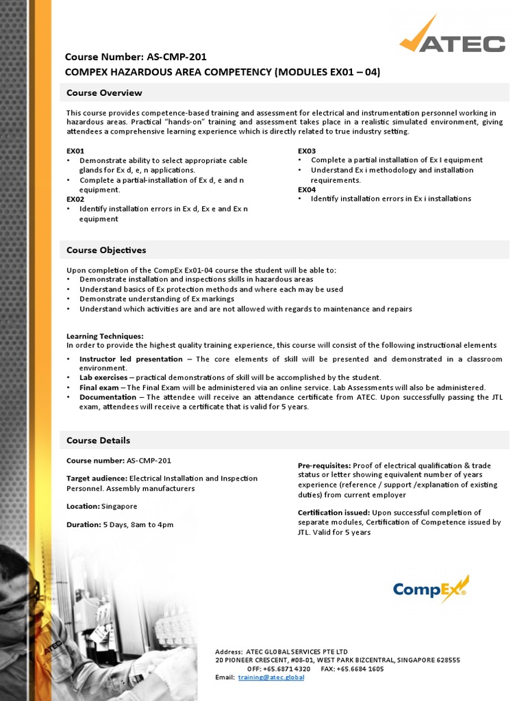 2017 ATEC Singapore CompEx 01-04 | PDF | Test (Assessment) | Change