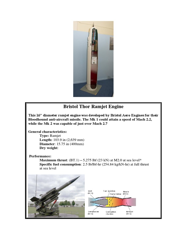 Bristol Thor Ramjet Engine - 2 | PDF