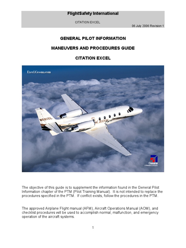 C560 XL Maneuvers and Procedures Guide 2 | PDF | Stall (Fluid Mechanics ...