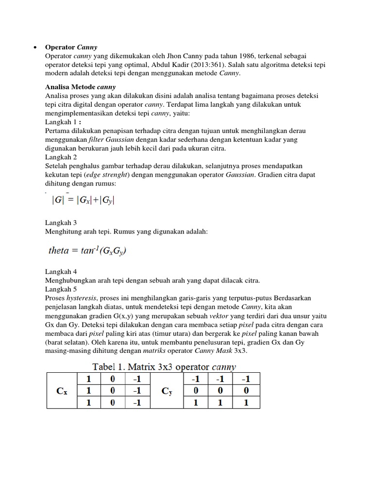 Deteksi Tepi Menggunakan Metode | PDF | Metode & Bahan Ajar