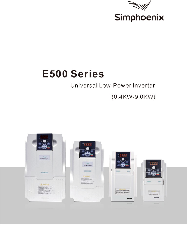 Invertor - E500 - Simphoenix Manual | PDF | Power Inverter | Power Supply