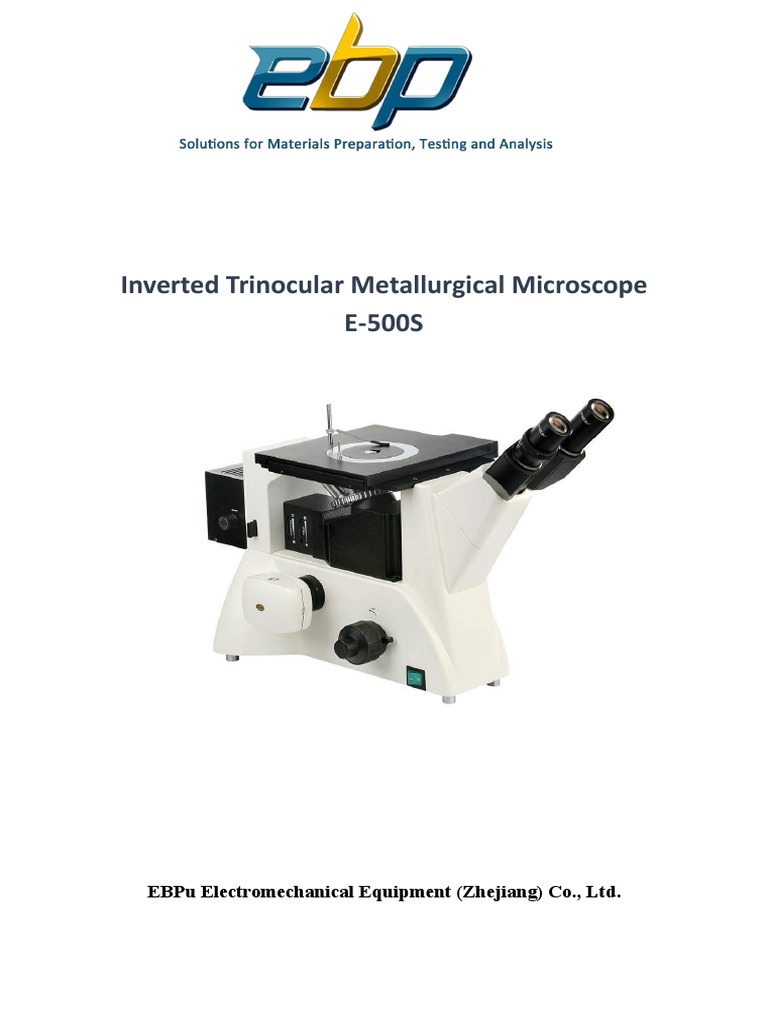 Metallographic Metallography Microscope | PDF | Aperture | Camera