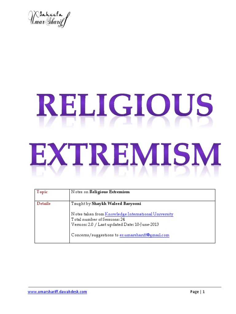 Understanding Religious Extremism | PDF | Ali | Muhammad