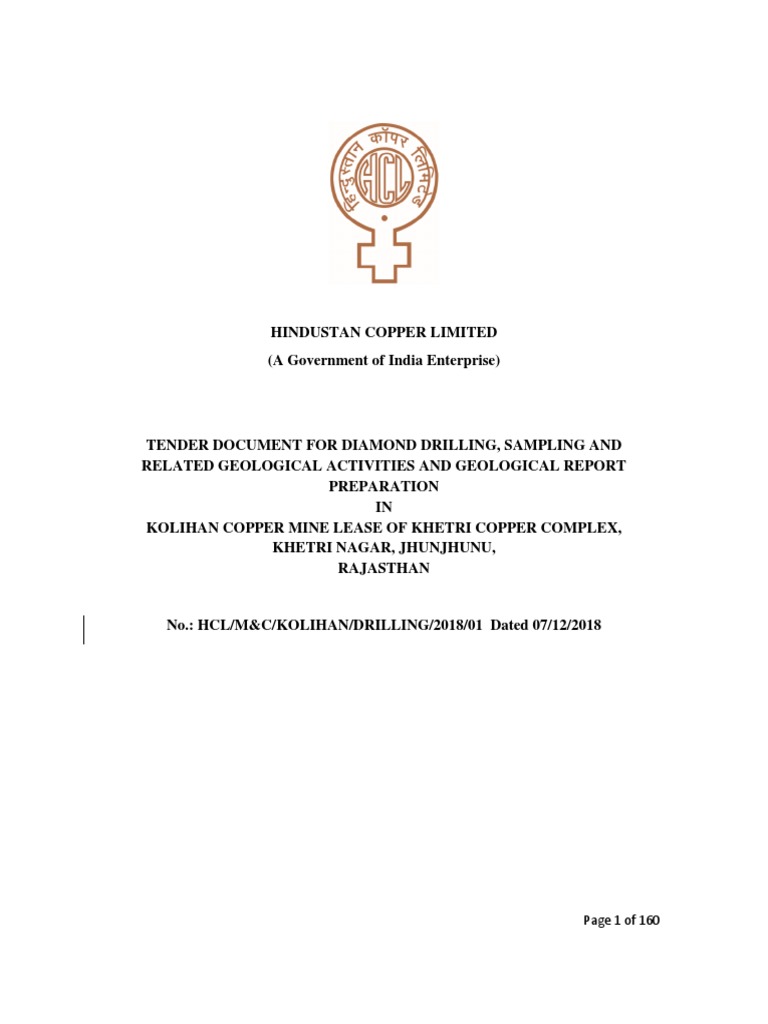 HCL Khetri | PDF | Borehole | Rock (Geology)