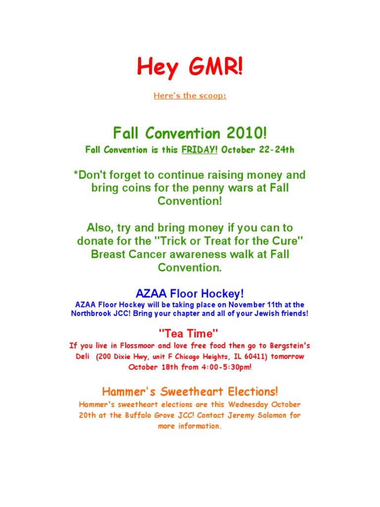 GMR Update 10/17 | PDF