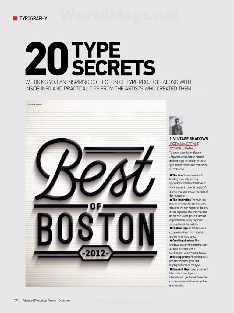 20 Type Secrets | PDF | Typography | Adobe Photoshop