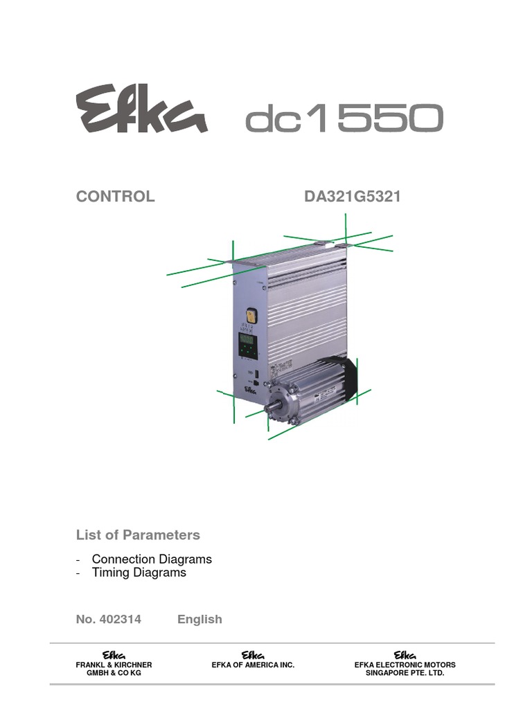 EFKA DA321G Control Box Manual | PDF | Parameter (Computer Programming ...