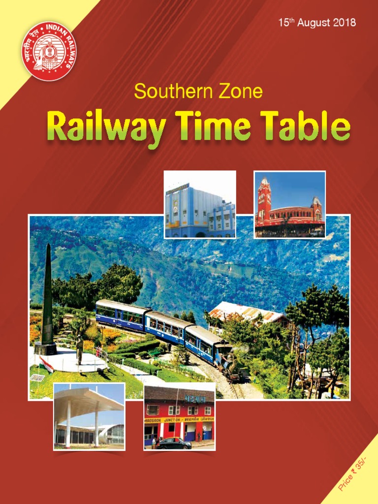 Southern Railway Time Table 2018 PDF | PDF