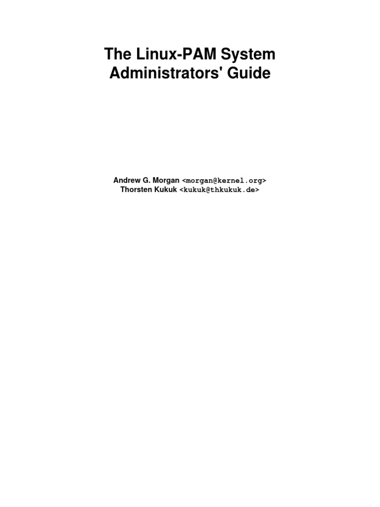 Linux Pam Sag | PDF | Password | Authentication