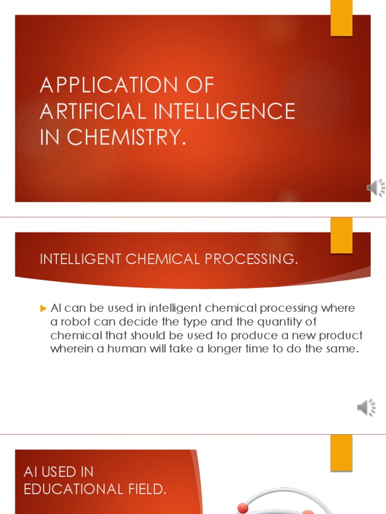 AI Applications in Chemistry | PDF