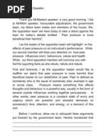 Example of Debate Speech | PDF | Argument | Definition