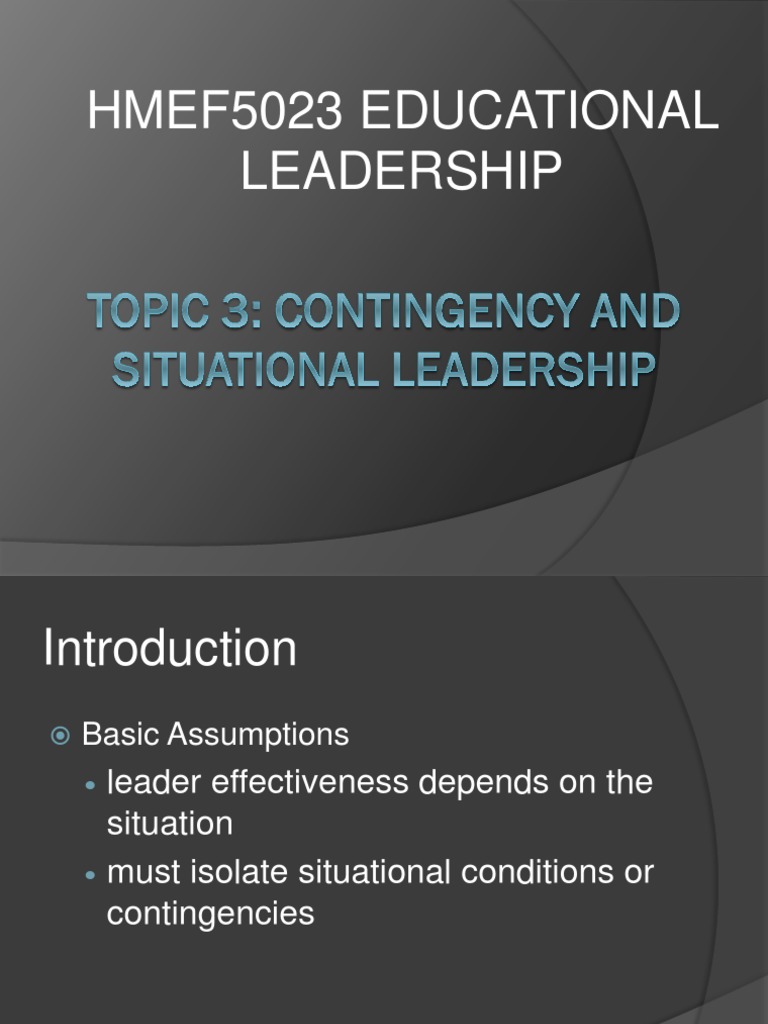 Hmef5023 Educational Leadership | PDF