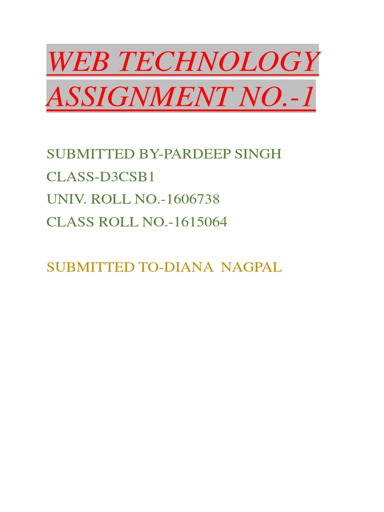 Web Development Assignment Overview | PDF | Programmer | Computer Programming