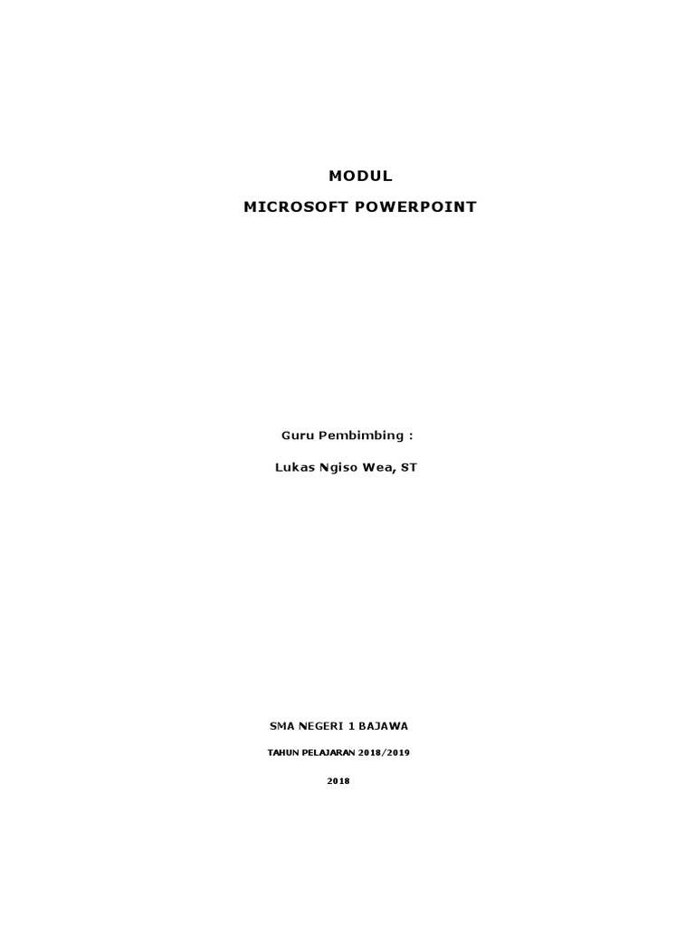 Modul Powerpoint | PDF