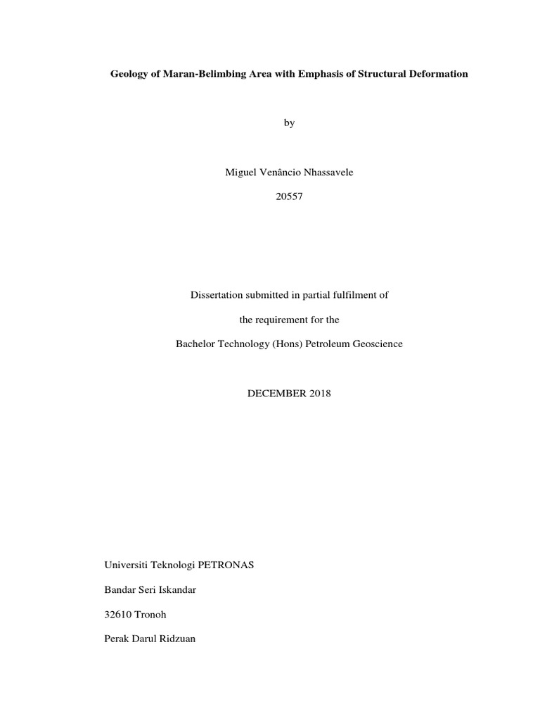 Dissertation | PDF | Geology | Sandstone