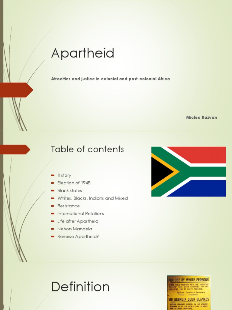 Apartheid | PDF | Apartheid | South Africa