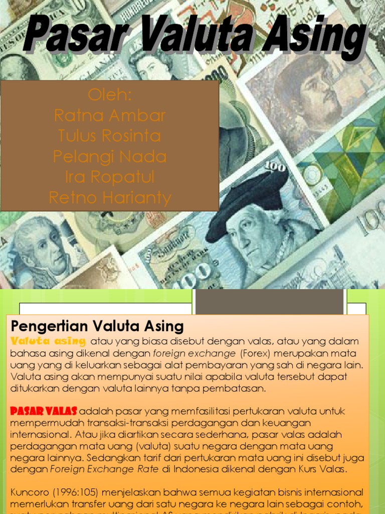 Pengertian dan Fungsi Pasar Valuta Asing | PDF | Politik | Perjalanan