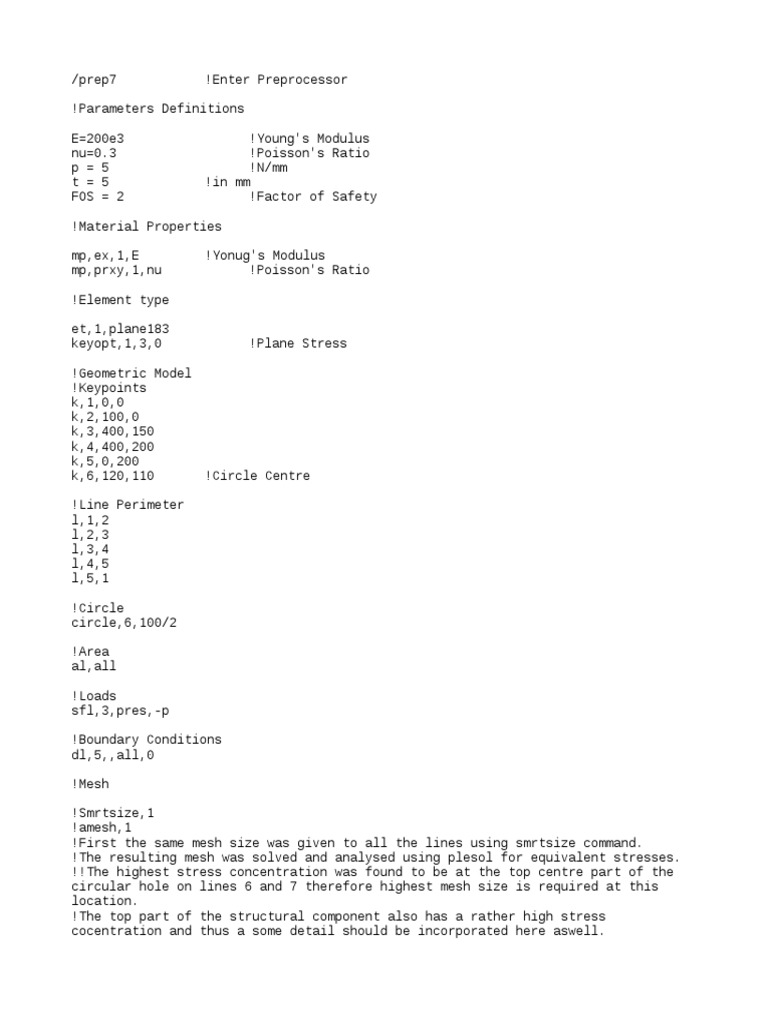 Mesh Convergence Study Using ANSYS | PDF | Stress (Mechanics ...
