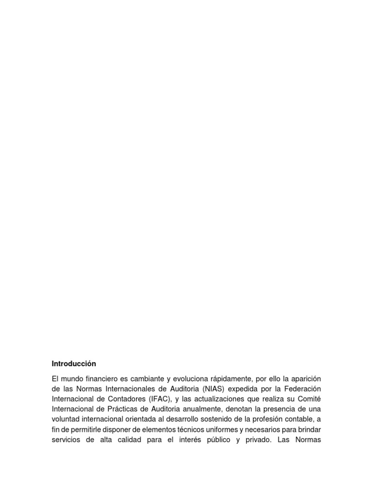 Nias Word | PDF | Contralor | Auditoría financiera