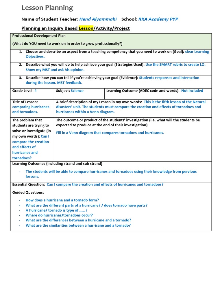Comparing Hurricanes and Tornadoes | PDF | Tropical Cyclones | Teachers