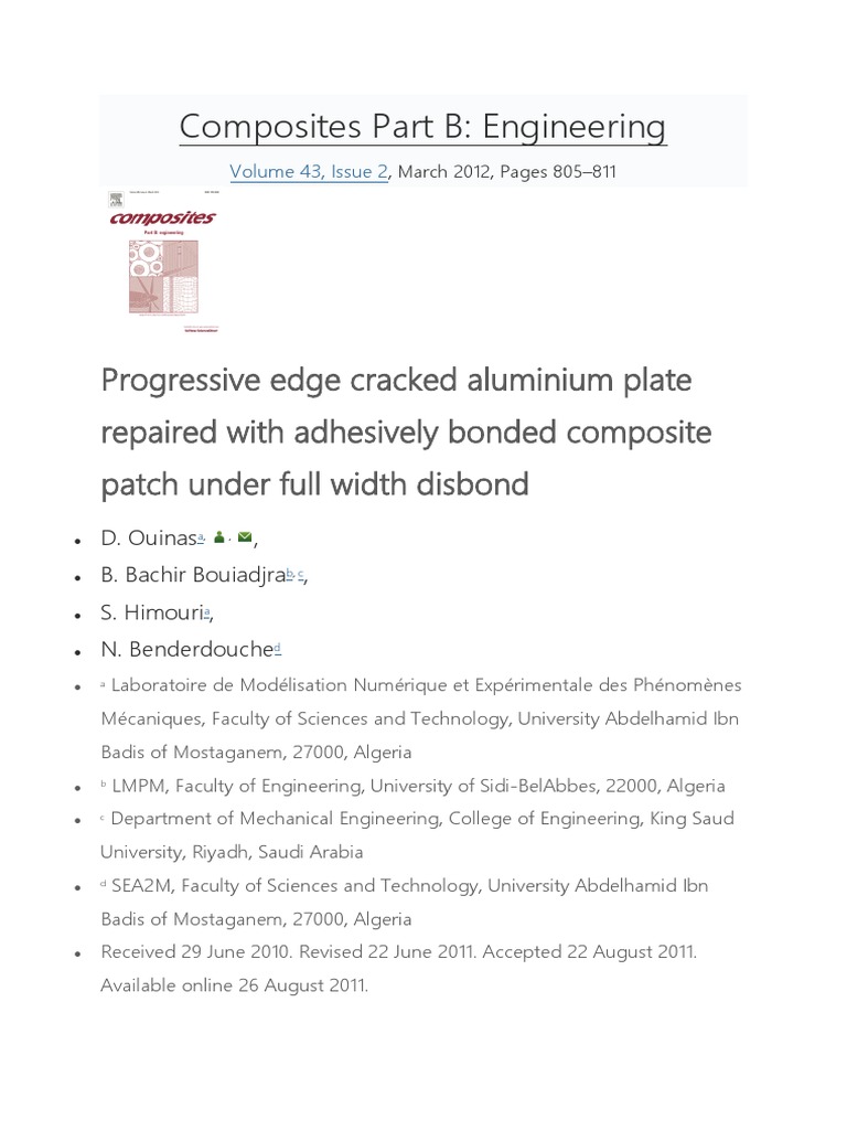 Composites Part B: Engineering | PDF | Fracture Mechanics | Composite ...