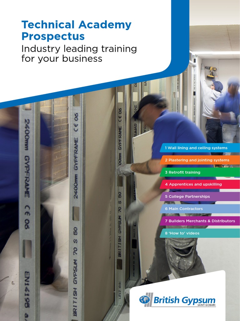 Training Brochure | PDF | Apprenticeship | Drywall