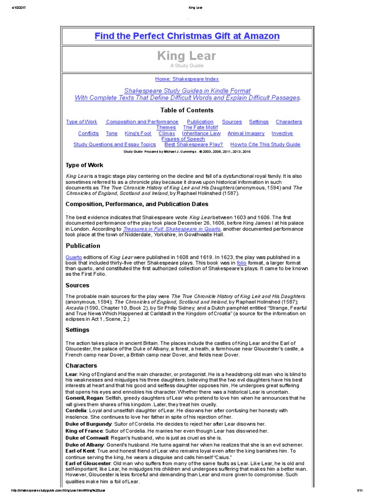 King Lear | PDF | King Lear | William Shakespeare