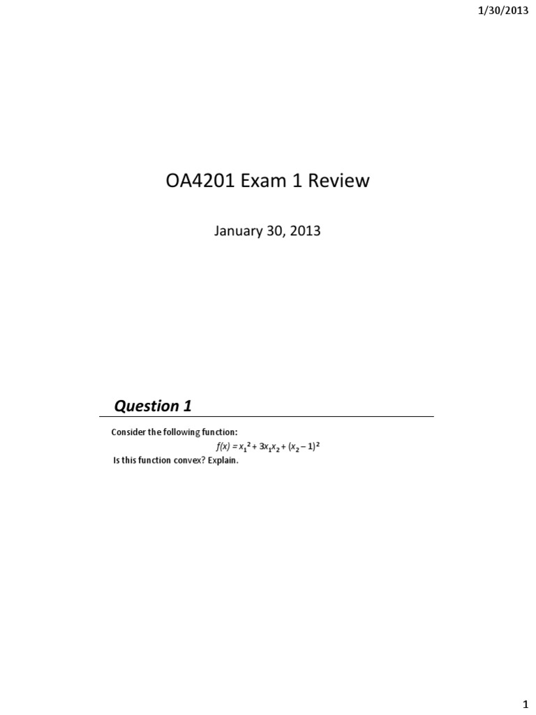 Exam1Review Annotated | PDF | Mathematical Optimization | Algorithms And Data Structures