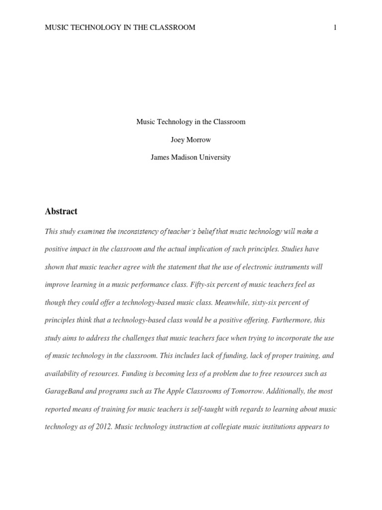 Music Tech for Educators | PDF | Music Education | Classroom