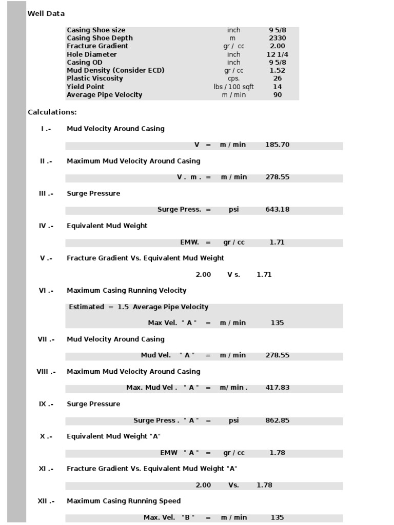 Annular Capacity Table Overview | PDF | Casing (Borehole) | Chemical ...