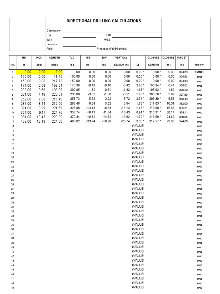 16 Directional Drilling Calculations - Quartz | PDF | Geomatics | Geography